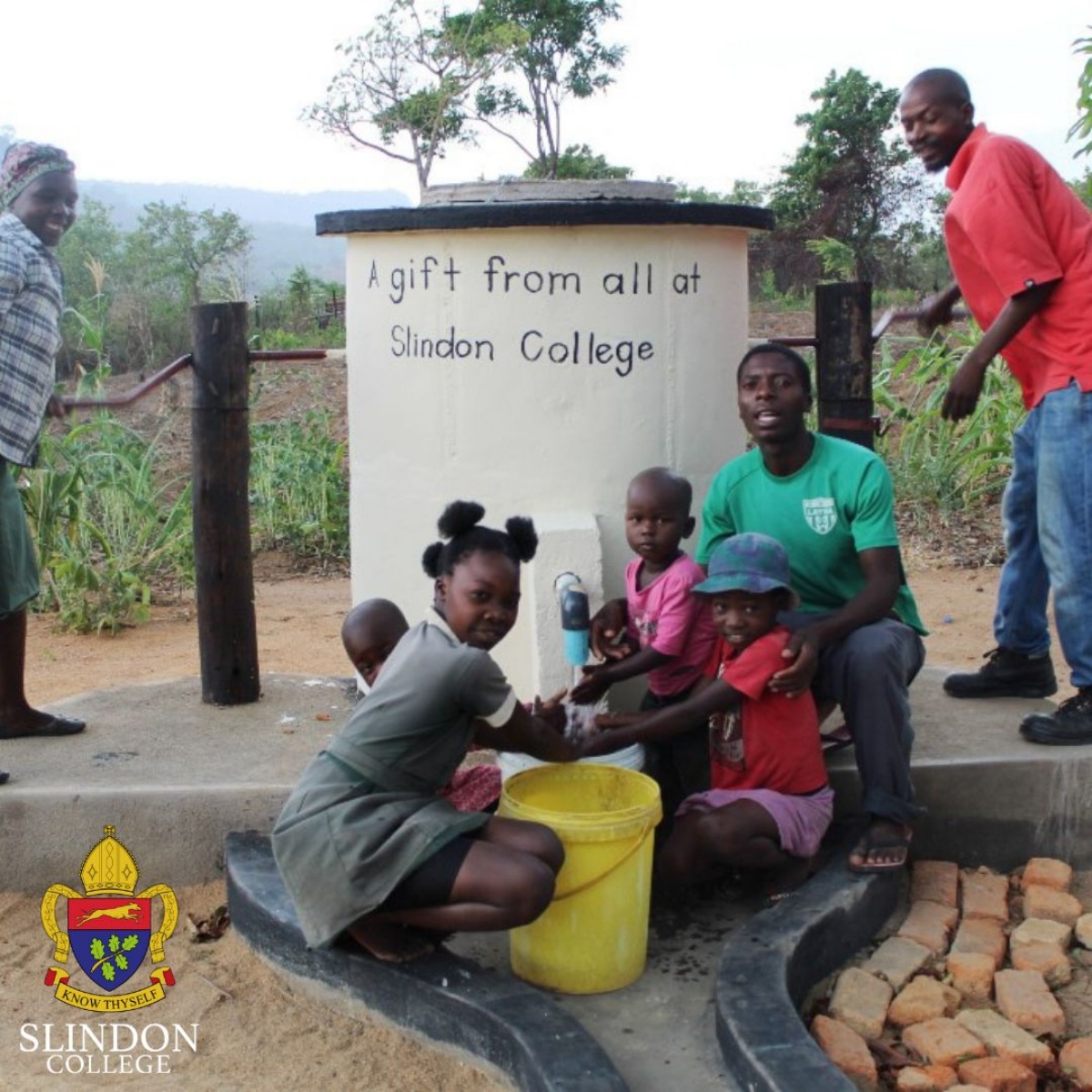 Slindon College helps build a waterpump in Zimbabwe